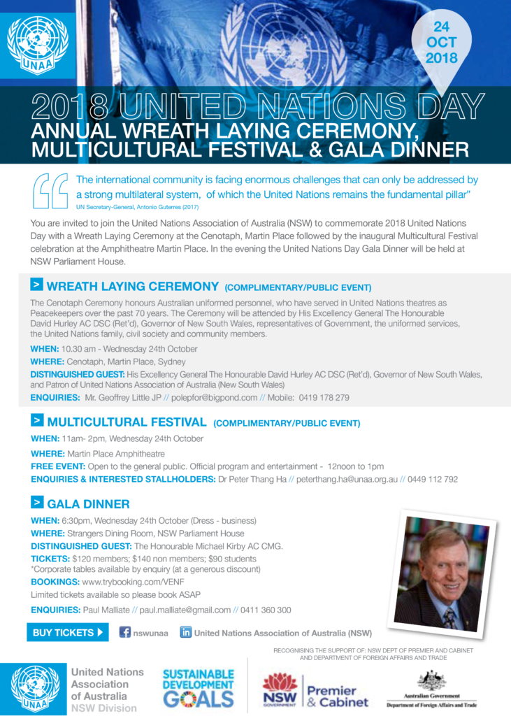 Upcoming Events - United Nations Association of Australia