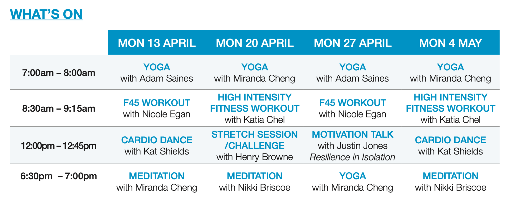 UNAA NSW Movement Monday - Week 2 - UNAA